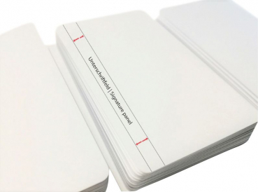 Plastic Cards White with Signature Field at a Top Price